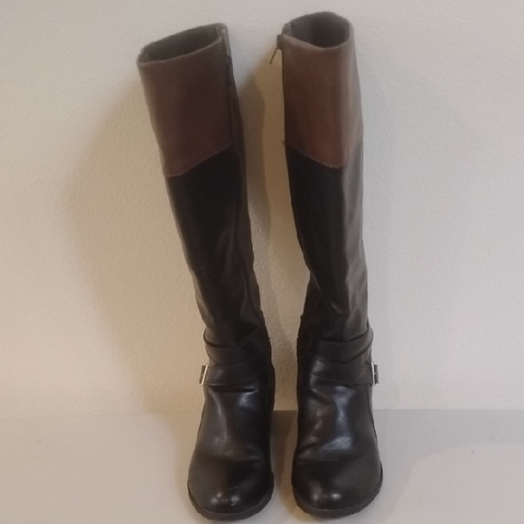 Arizona Jean Company | Shoes | Elegant Black And Brown Kneehigh Womens ...